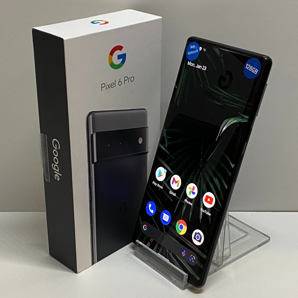 Pre-owned Google Pixel 6 Pro Unlocked 128GB Stormy Black Boxed - Own4Less